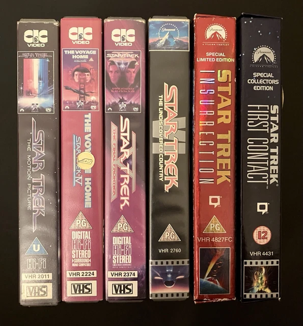 STAR TREK VHS Video BUNDLE x6 - Motion Picture, Voyage home, Final ...