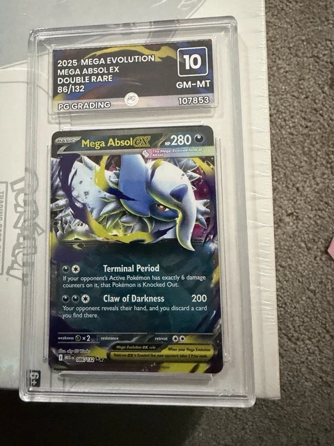 ACE 10 MEGA Absol ex 086/132 Pokémon Card Me01: Mega Evolution Holo GEM ...