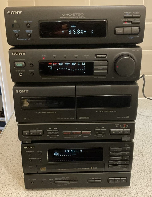 SONY MHC-2750 VINTAGE Mini Hi-Fi Component System Excellent Working ...