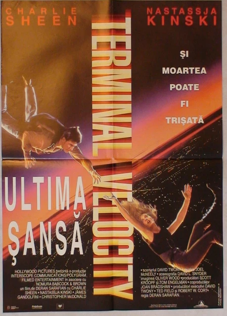 MOVIE POSTER=TERMINAL VELOCITY/ Ultima sansaip1179(Nastassia Kinski ...