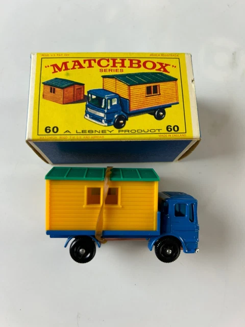 VINTAGE MATCHBOX SERIES 60 Lesney Truck With Site Office with Box $27. ...