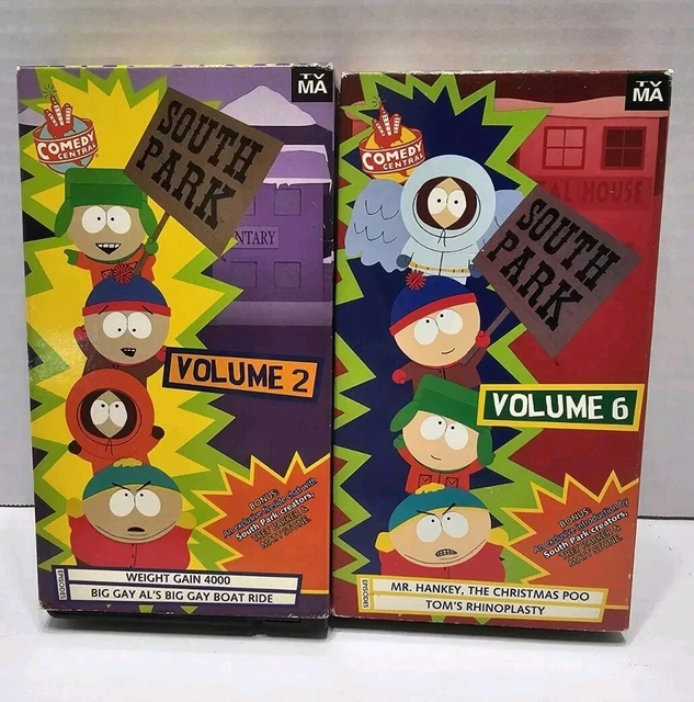 SOUTH PARK VHS Volume 2 & Volume 6 Mr. HANKY BIG AL Comedy Central £16. ...