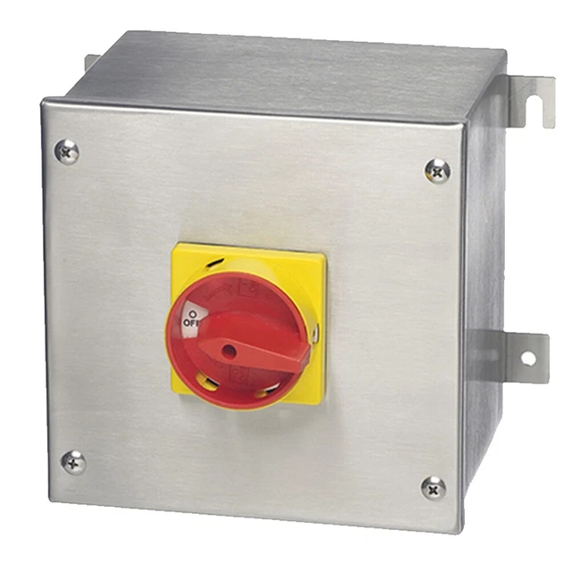 NEWLEC NLSW634SS 63A 4 Pole Switch Disconnector IP65 Outdoor Enclosure ...