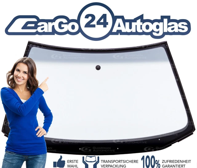 WINDSCHUTZSCHEIBE FÜR VW Polo 6N2 Frontscheibe mit Graukeil mit Rahmen ...