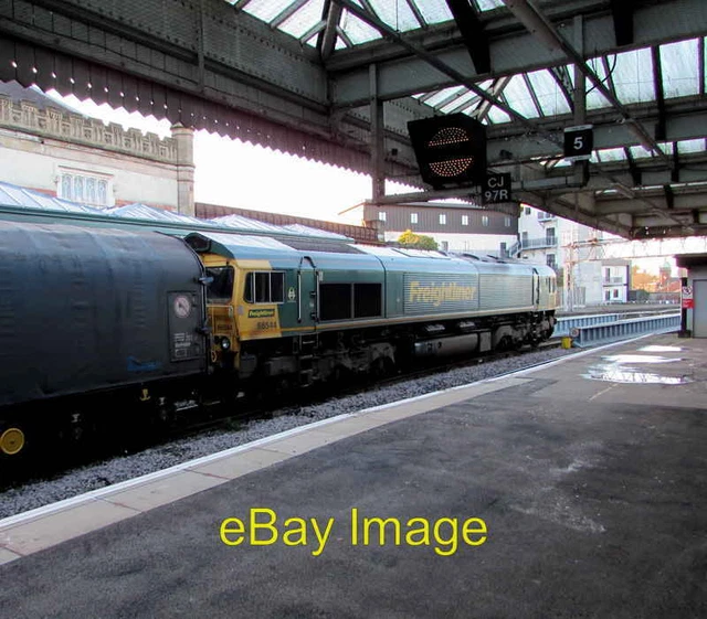 PHOTO 6X4 FREIGHTLINER diesel locomotive 66544 in Shrewsbury station ...