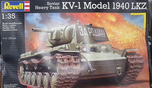 REVELL 03085 1:35 Soviet Heavy Tank KV-I Model 1940 LKZ Plastoc Model ...