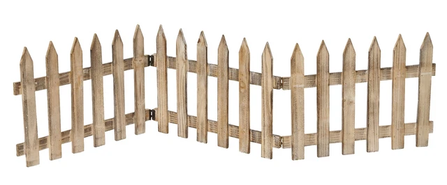 DECORATIVE FENCE WOODEN fence hunter fence 3 fence elements a 40 cm ...