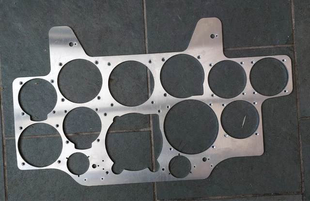 REPRO GLOSTER METEOR F8 Cockpit Instrument Panel RAF Cold War Jet ...