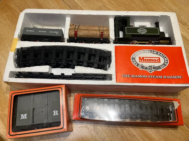 VINTAGE LIVE STEAM MAMOD SL1 train set And Extra Track and Goods Van £ ...