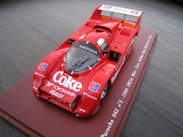 1/43 PORSCHE 962 Coca Cola H.j. Stuck Imsa 1986 Truescale Tsm EUR 59,00 ...