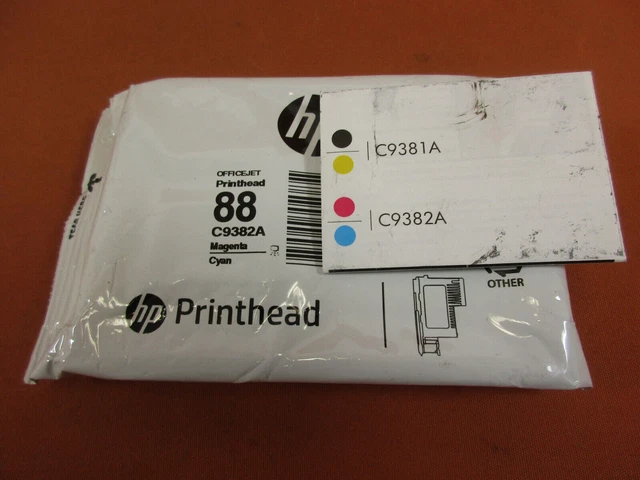 ORIGINAL HP 88 Magenta/Cyan C9382A verschweiß, Druckkopf,HP Printhead ...