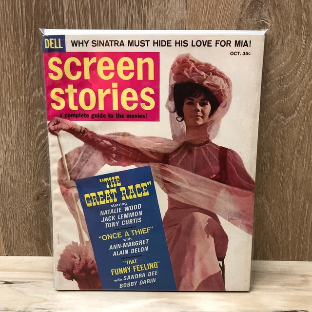 VINTAGE DELL SCREEN Stories Magazine OCT / 1965 Natalie Wood Cover £14. ...