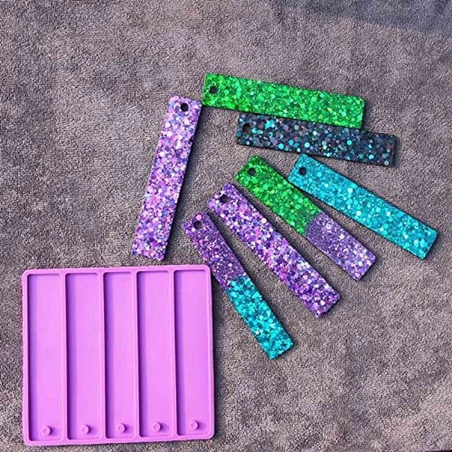 3X CREDIT CARD Puller Silicone Resin Mold, 10 Assorted Color Acrylic ...