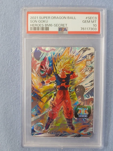 SUPER DRAGON BALL PSA 10 Son Goku BM6 Dragon Ball Heroes EUR 30,50 - PicClick DE