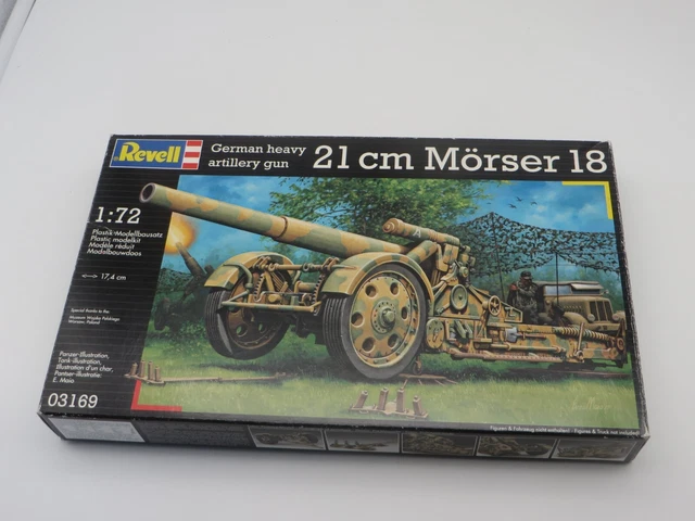~*~REVELL - GERMAN HEAVY ARTILLERY GUN 21cm MÖRSER 18 1/72~*~ EUR 11,59 ...