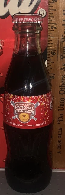 2025 SHARE A Coke Texas Ncaa Softball National Champions 8Oz Glass Coke ...