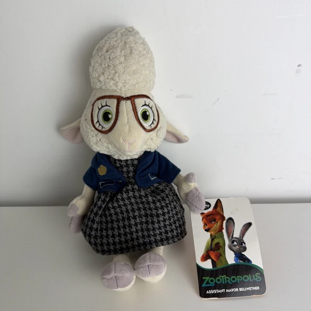 DISNEY STORE ZOOTROPOLIS Assistant Mayor Bellwether Plush Soft Toy 11 ...