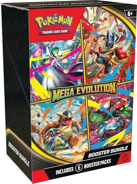 POKEMON TCG MEGA Evolution Booster Bundle Sealed 6 Packs Brand New In ...