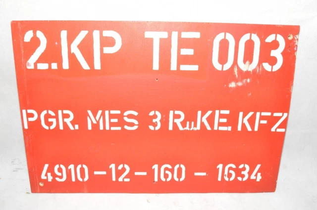 ALTES SCHILD // Hinweisschild // Ex. Bundeswehr BW No3 EUR 9,99 ...