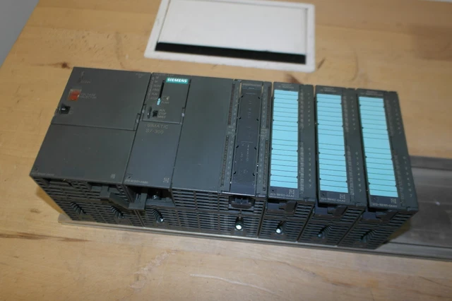 SIEMENS SIMATIC S7-300 313-6ce01-0ab0 /3136ce010ab0 cpu313c-2 dp rack ...