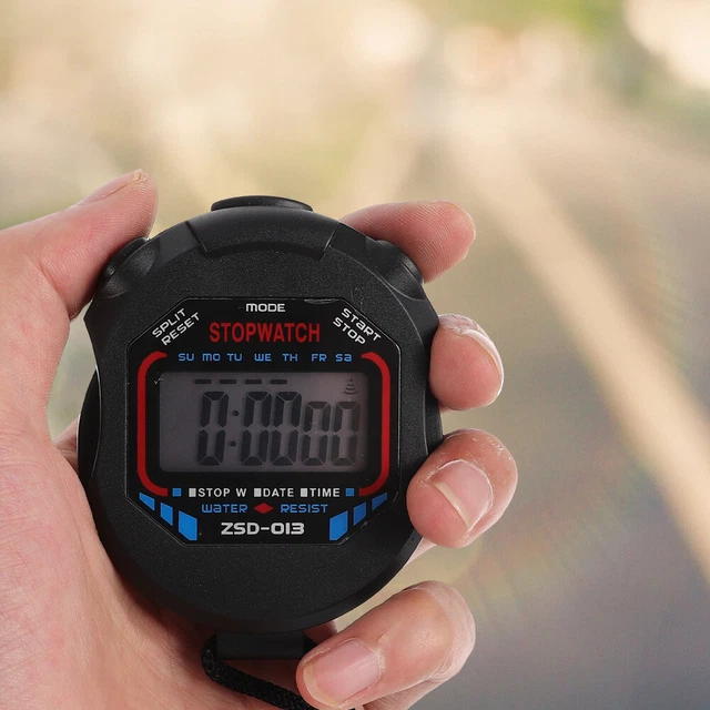 DIGITAL STOPWATCH TIMER Chronograph Countdown Timer with Wristband ...