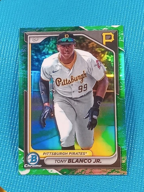 2024 BOWMAN CROMATO Prospects Tony Blanco JR SP Rookie verde parallelo ...