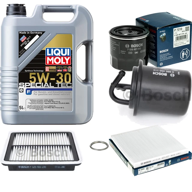 BOSCH INSPECTION SET 5 L Liqui Moly Special Tec F 5W-30 pour Subaru Cambrousse EUR 126,48 ...