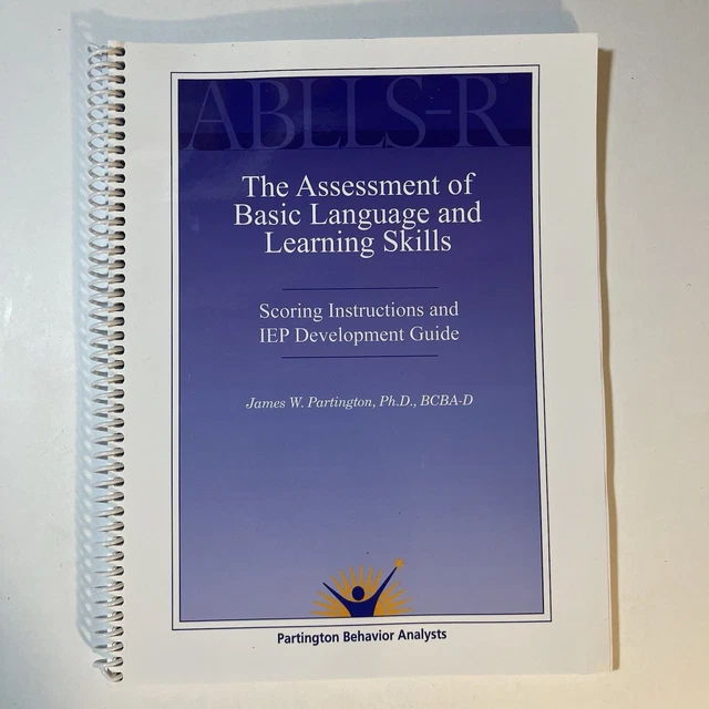 ASSESSMENT OF BASIC Language And Learning Skills ABLLS-R Guide Only $11 ...
