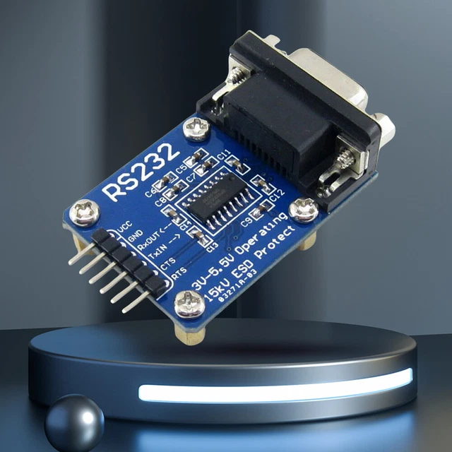 WAVESHARE RS232 SP3232 Module 3V-5.5V DB9 To TTL Converter Board ESD SP3232 Chip £6.59 - PicClick UK