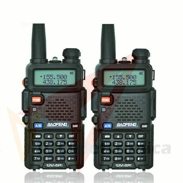 2X BAOFENG UV-5R VHF/UHF Dual Band PMR Radio 136-174 400-520Mhz ...