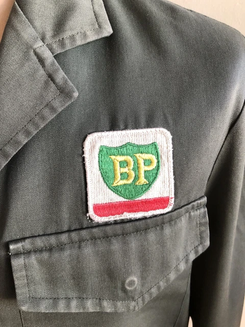 VINTAGE BRITISH PETROLEUM BP Petrol/Service Station Jacket/Uniform 60s ...