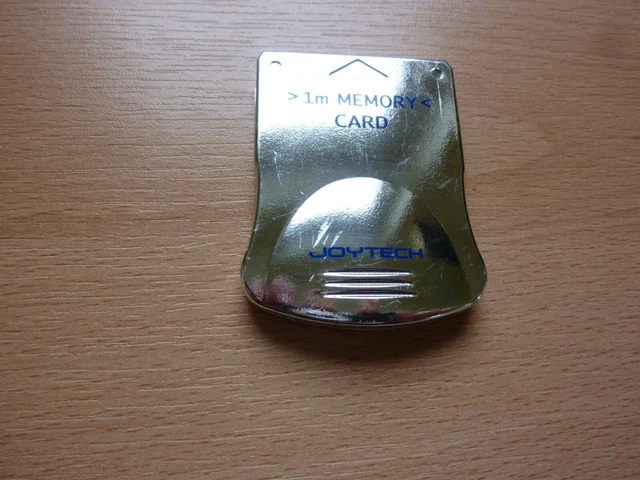 PLAYSTATION PS1 MEMORY Card Joytech 1 MB Chromefarben - Guter Zustand ...
