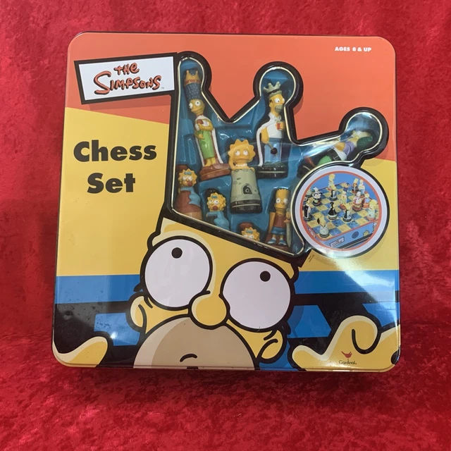 THE SIMPSONS 1998 Vintage Chess Set Tin Collectors Box 100% Official £ ...