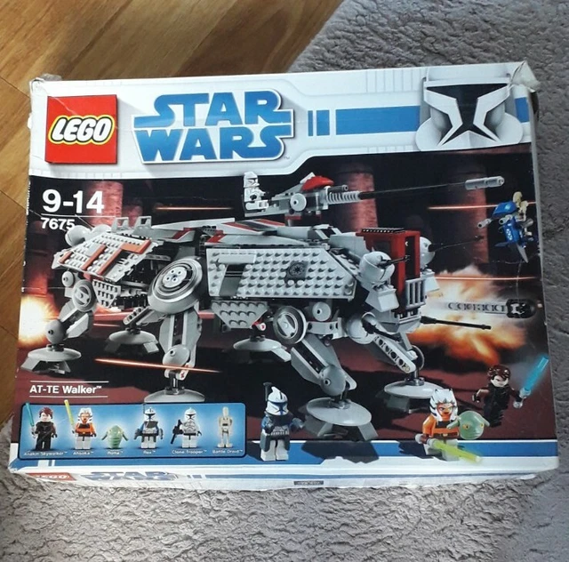 LEGO STAR WARS AT-TE Walker set completo 7675 con tutte le minifigure ...