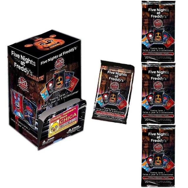 FIVE NIGHTS AT Freddy's FNAF Trading Card Pack 6 Cards & 1 Foil £29.99 ...