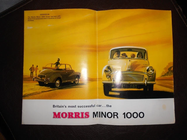 MORRIS MINOR 1000 Original vintage motor car advertising poster ...