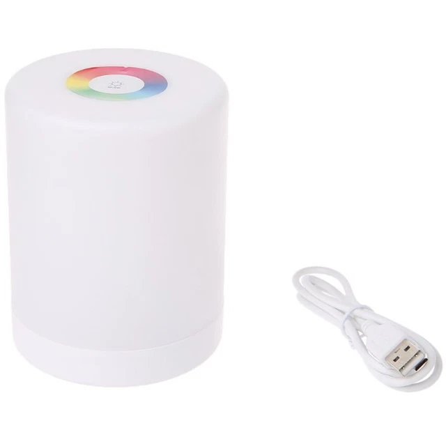RECHARGEABLE TABLE LAMP RGB Bedside Lamp Children Gift Living Room ...