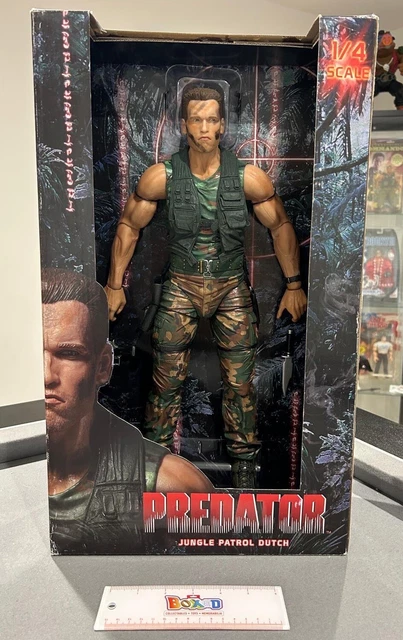 NECA PREDATOR DUTCH 1/4 Scale Jungle Patrol Figure 18” 25th Anniversary ...