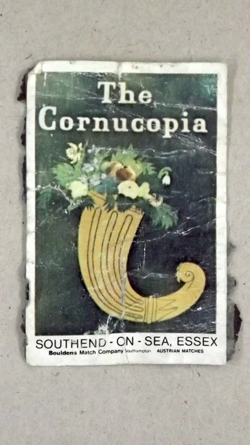 MATCHBOX LABEL PUB The Cornucopia Southend on Sea Essex MU300 £2.09 ...