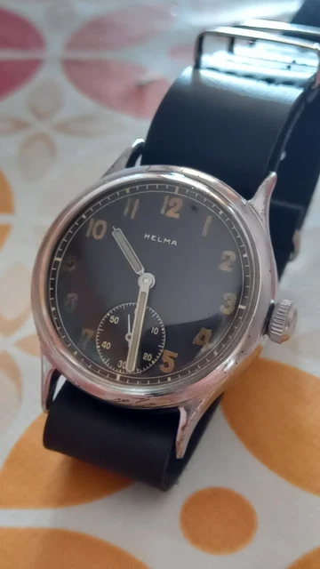 VINTAGE GERMAN MILITARY DH WW2 Helma Men's Watch Dienstuhr Wk2 Heer EUR ...