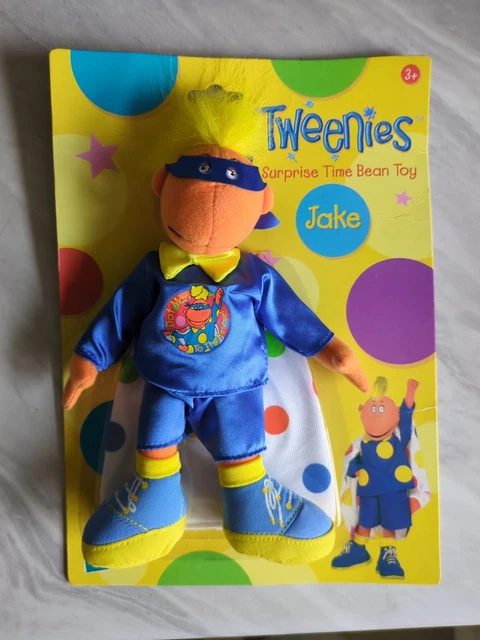 TWEENIES JAKE SUPRISE Time Bean Plush Soft Toy Hasbro 1999 Vintage ...