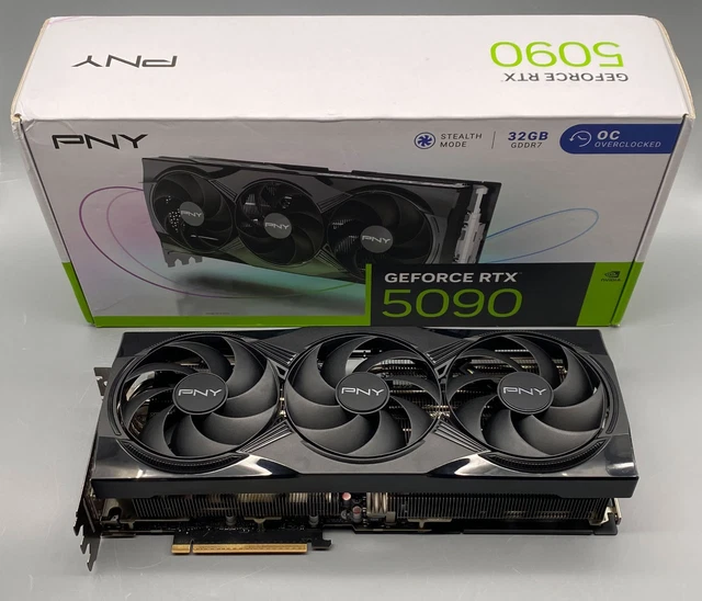 PNY NVIDIA GEFORCE RTX 5090 OC 32GB Graphics Card £1,699.00 - PicClick UK
