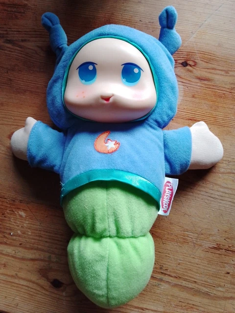 VINTAGE PLAYSKOOL GLOW Worm Musical Lullaby Hasbro 2008 Soft Toy Plush ...