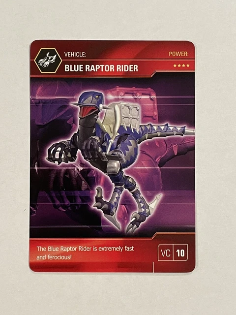 POWER RANGERS DINO Thunder Trading Card - Blue Raptor Rider VC10 £2.20 ...