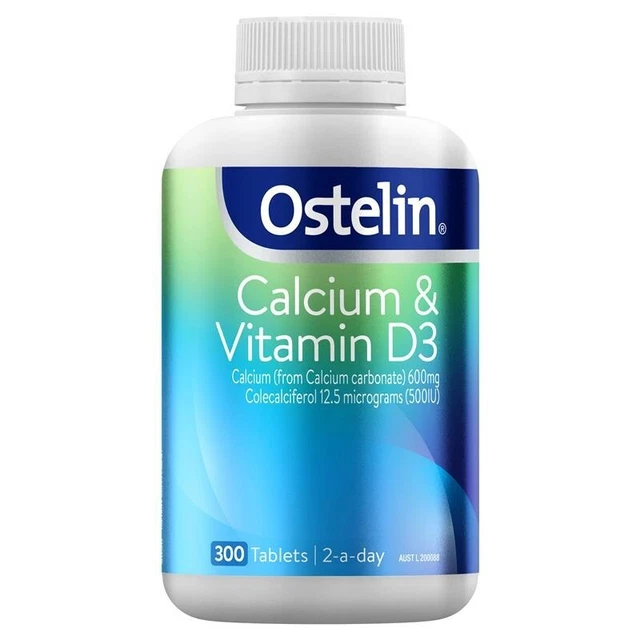 OSTELIN CALCIUM 600MG Vitamin D3 Colecalciferol 500 IU Halal Certify ...