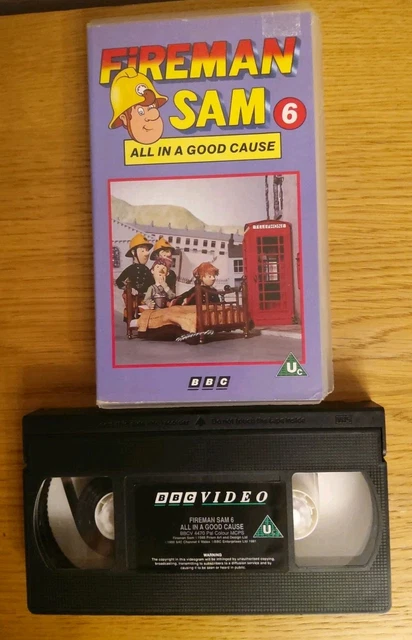 FIREMAN SAM VHS All In A Good Cause Vol 6 BBC Video £19.39 - PicClick UK