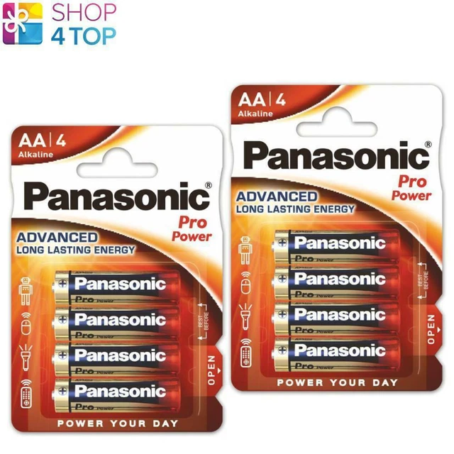 8 PANASONIC ALCALINO pro Power Aa LR06 batteries blister 1.5V AM3 ...