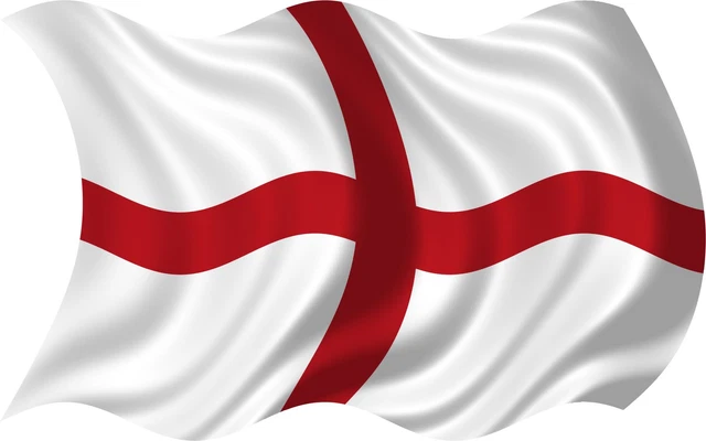 ST GEORGES FLAG ENGLAND VINYL DECAL GRAPHIC CAR VAN Imac LAPTOP STICKER ...