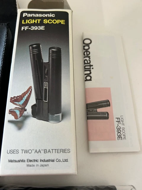 PANASONIC LIGHT SCOPE 30X FF-393 Magnifier Microscope With Case Box ...