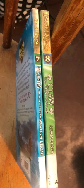 BEAST QUEST - The Golden Armour #7 Zepha & 8 Claw - Pb Book Fantasy $9. ...